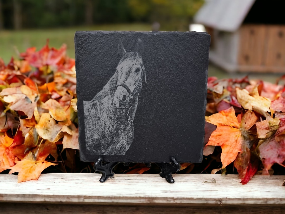 Laser Engraved Slate Display Piece, Produced From Your Photo. Complete ...