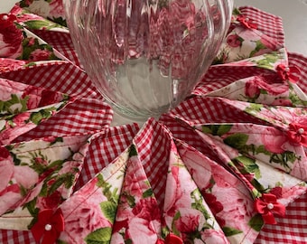 Fold and Stitch Origami Candle Mat Centerpiece - Etsy