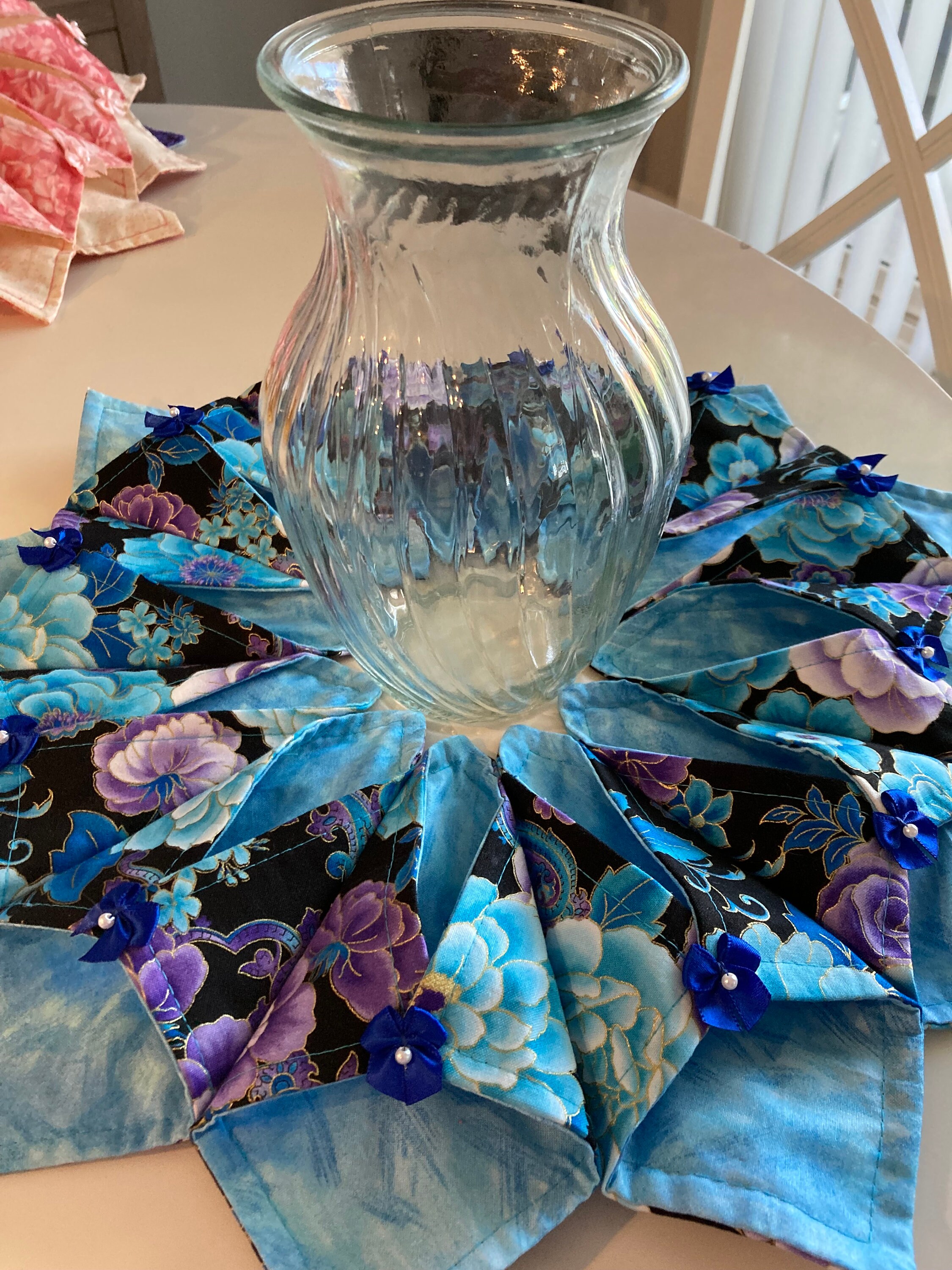 Fold and Stitch Origami Candle Mat Centerpiece - Etsy