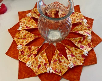 Fold and Stitch Origami Candle Mat Centerpiece - Etsy