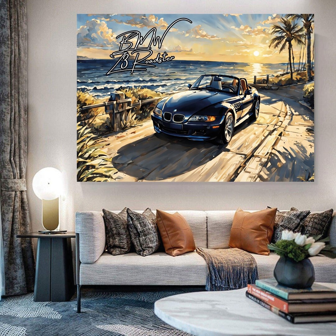 BMW Z3 Roadster Car Art Poster Vintage Car Poster Classic - Etsy