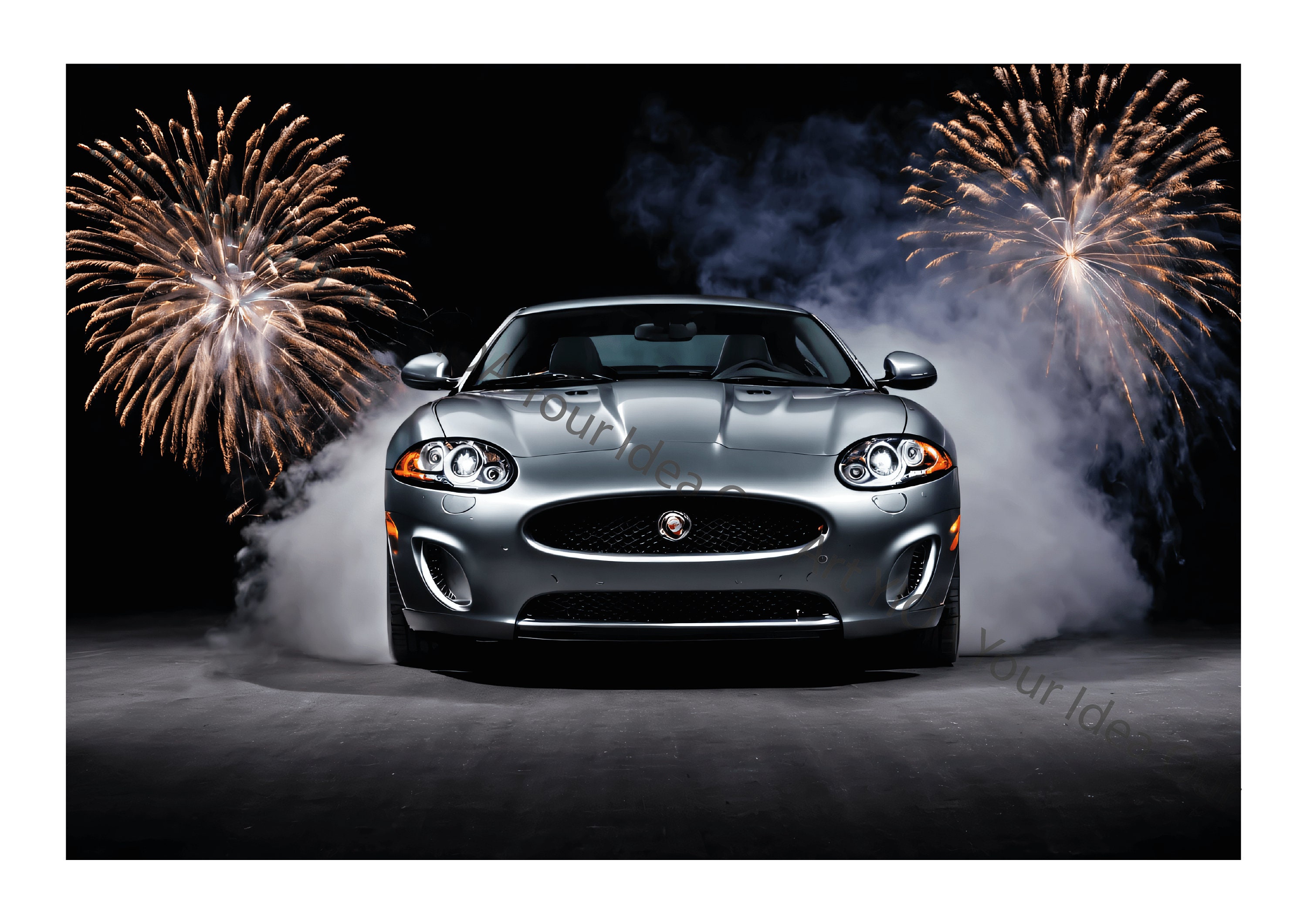 Jaguar XK / XKR Car Poster, Vintage Car Poster, Classic Automobile Art ...