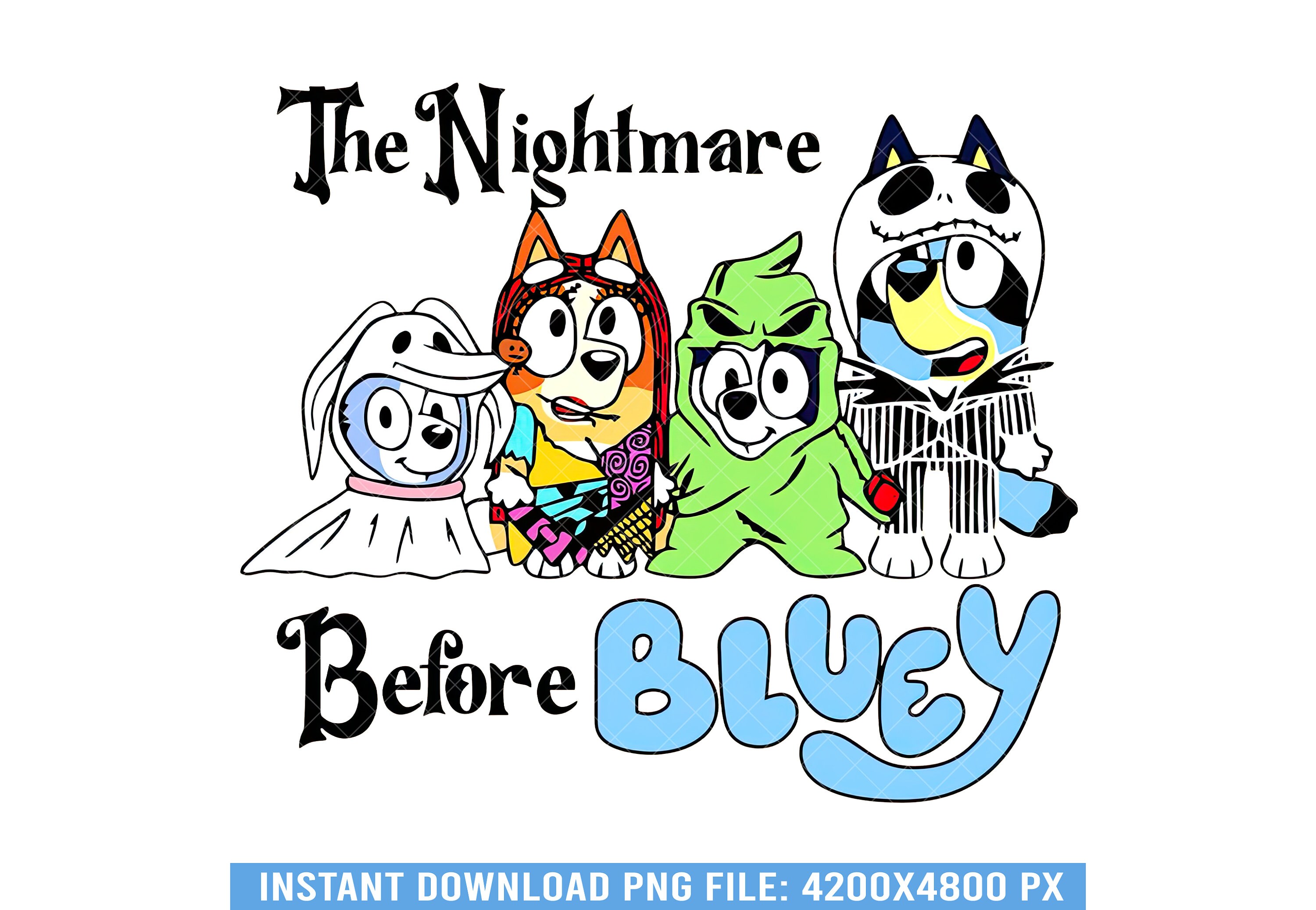 The Nightmare PNG Bluey Halloween Png Bundle Bluey & Co - Etsy UK
