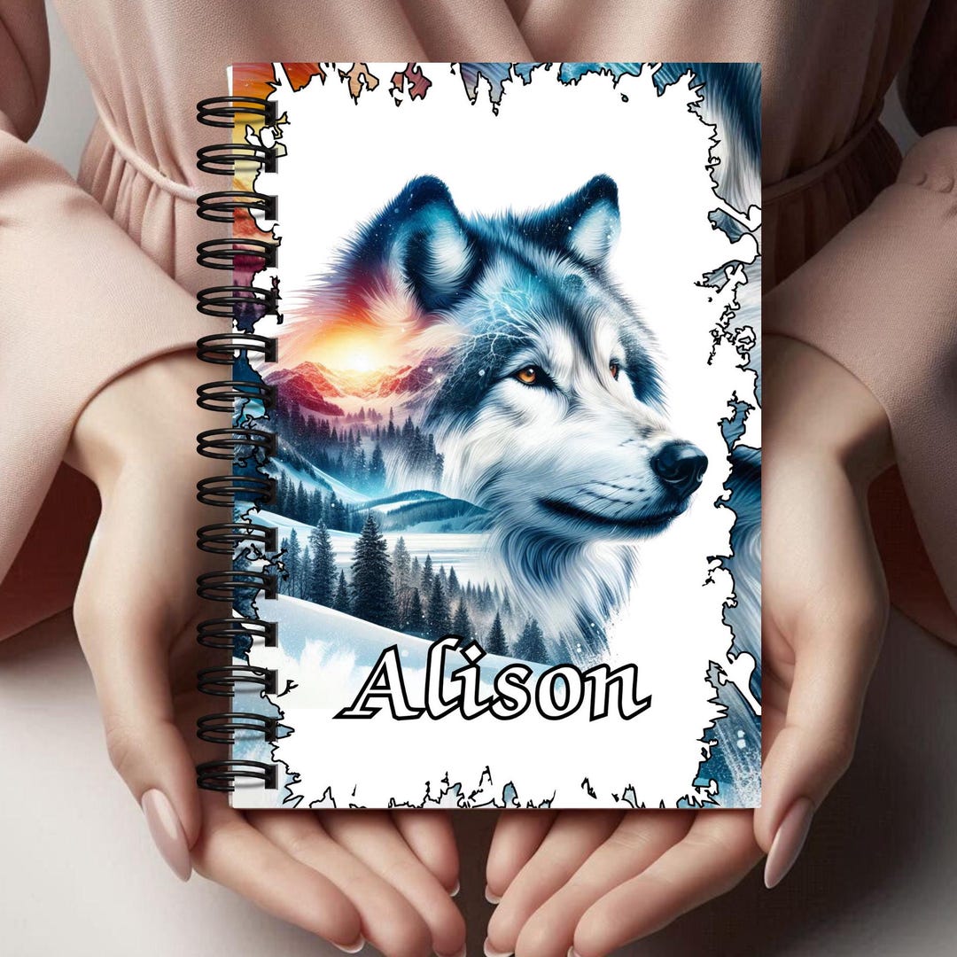 Personalized Arctic Wolf Notebook: A4/A5 Sketchbook Journal - Etsy