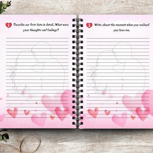 Custom Love Story Book |handmade Personalised Couples Journal ...