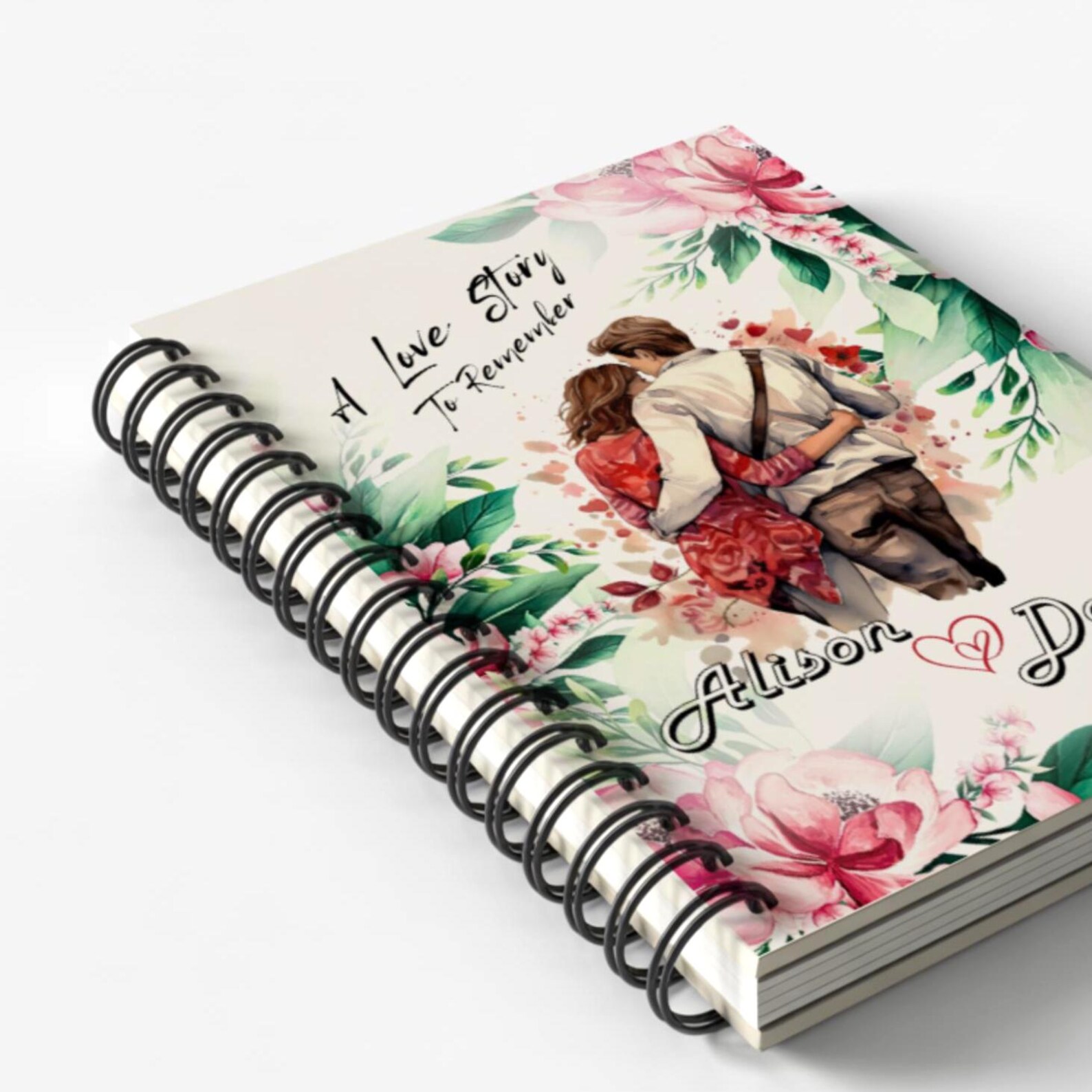 Custom Love Story Book |handmade Personalised Couples Journal ...