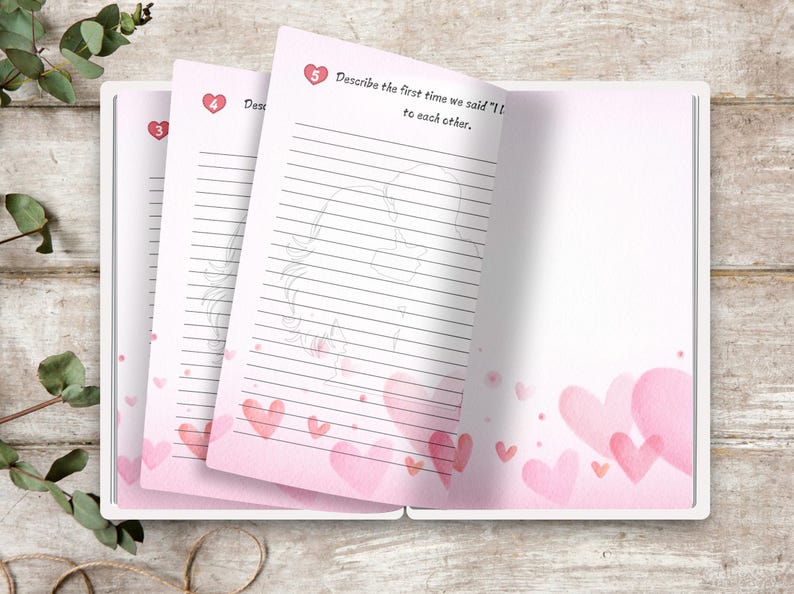 Custom Love Story Book |handmade Personalised Couples Journal ...