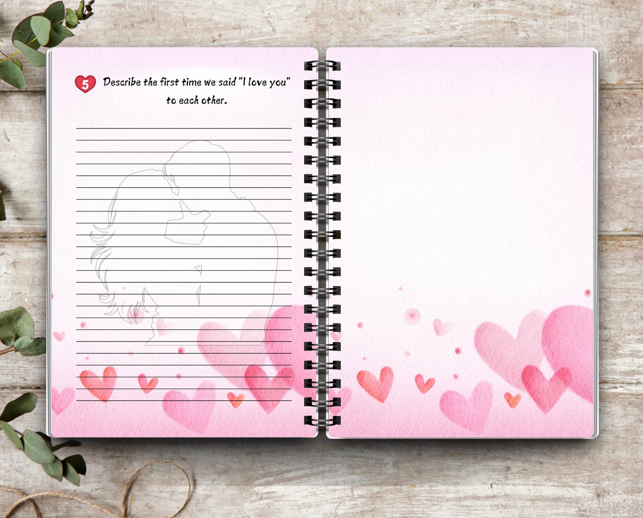 Custom Love Story Book |handmade Personalised Couples Journal ...