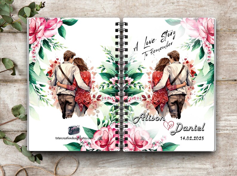 Custom Love Story Book |handmade Personalised Couples Journal ...