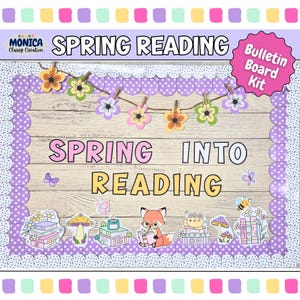 Spring Reading Bulletin Board Kit-we Are Blooming Together Classroom ...
