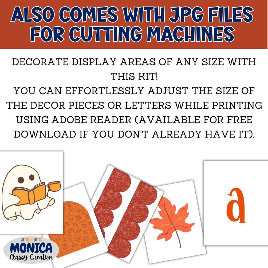 Fall Reading Bulletin Board Kit Library Autumn Classroom Decor Falling ...