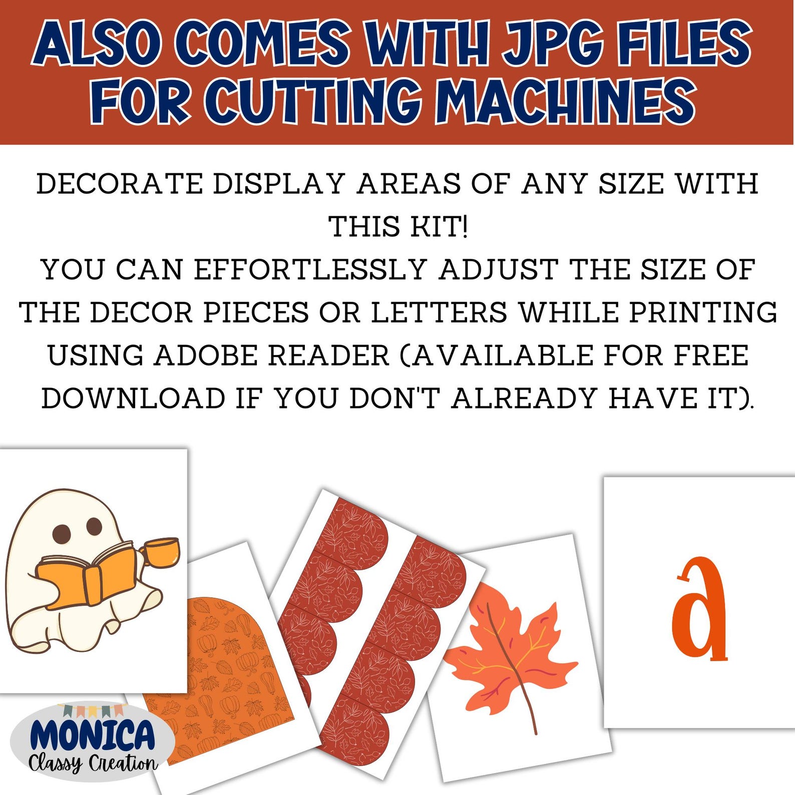 Fall Reading Bulletin Board Kit Library Autumn Classroom Decor Falling ...