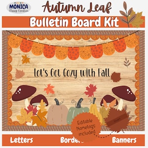Fall Pumpkin Themed Bulletin Board Kit-classroom Teacher Decor-boho ...