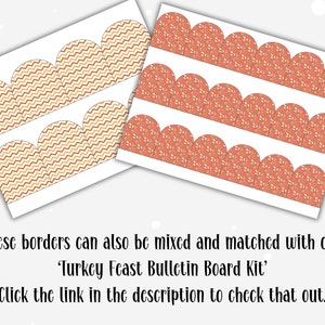 Pastel Boho Fall Bulletin Board Borders-thanksgiving Classroom Door ...