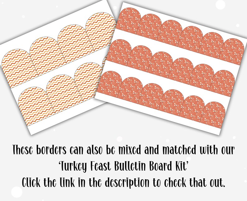 Pastel Boho Fall Bulletin Board Borders-thanksgiving Classroom Door ...