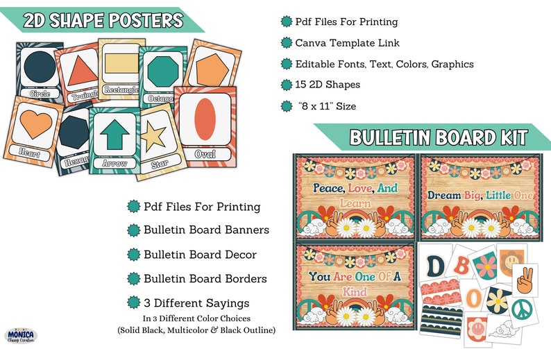 Retro Classroom Decor Bundle Elementary Groovy Classroom Theme Bright ...