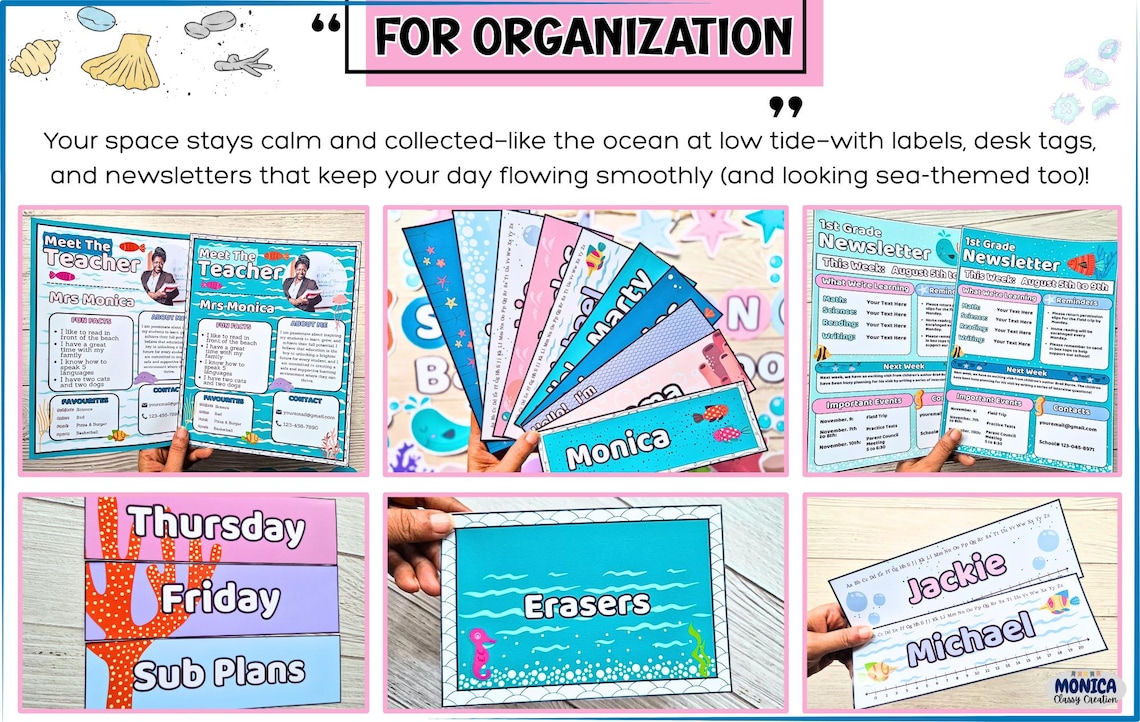 Ocean Animal Theme Classroom Decor Bundle Elementary Under the Sea ...