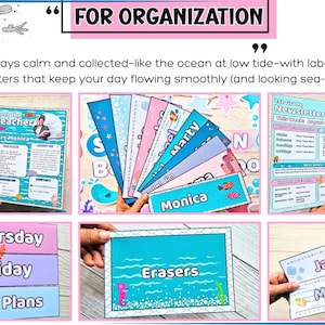 Ocean Animal Theme Classroom Decor Bundle Elementary Under the Sea ...