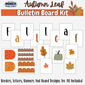 Fall Pumpkin Themed Bulletin Board Kit-classroom Teacher Decor-boho ...