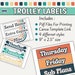 Retro 10 Drawer Trolley Cart Labels-teacher Rolling Cart Labels ...