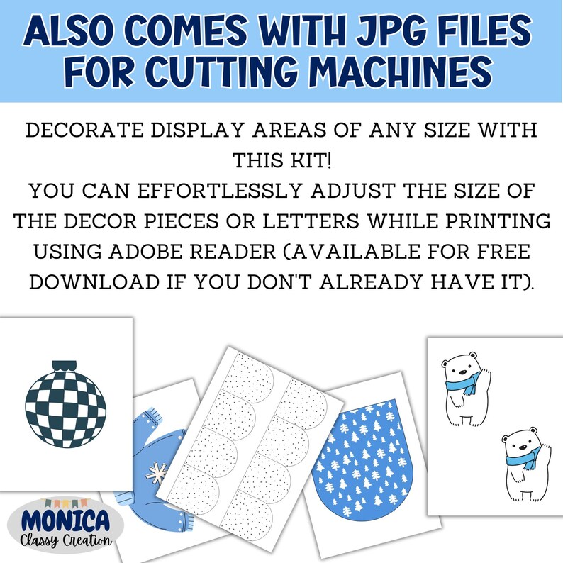 Winter Mitten Bulletin Board Kit-snowman Igloo Classroom Door Decor ...