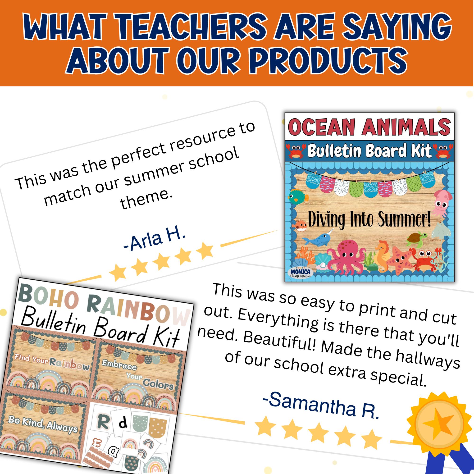 Boho Fall Bulletin Board Kit Pumpkin Patch Classroom Door Decor Autumn ...