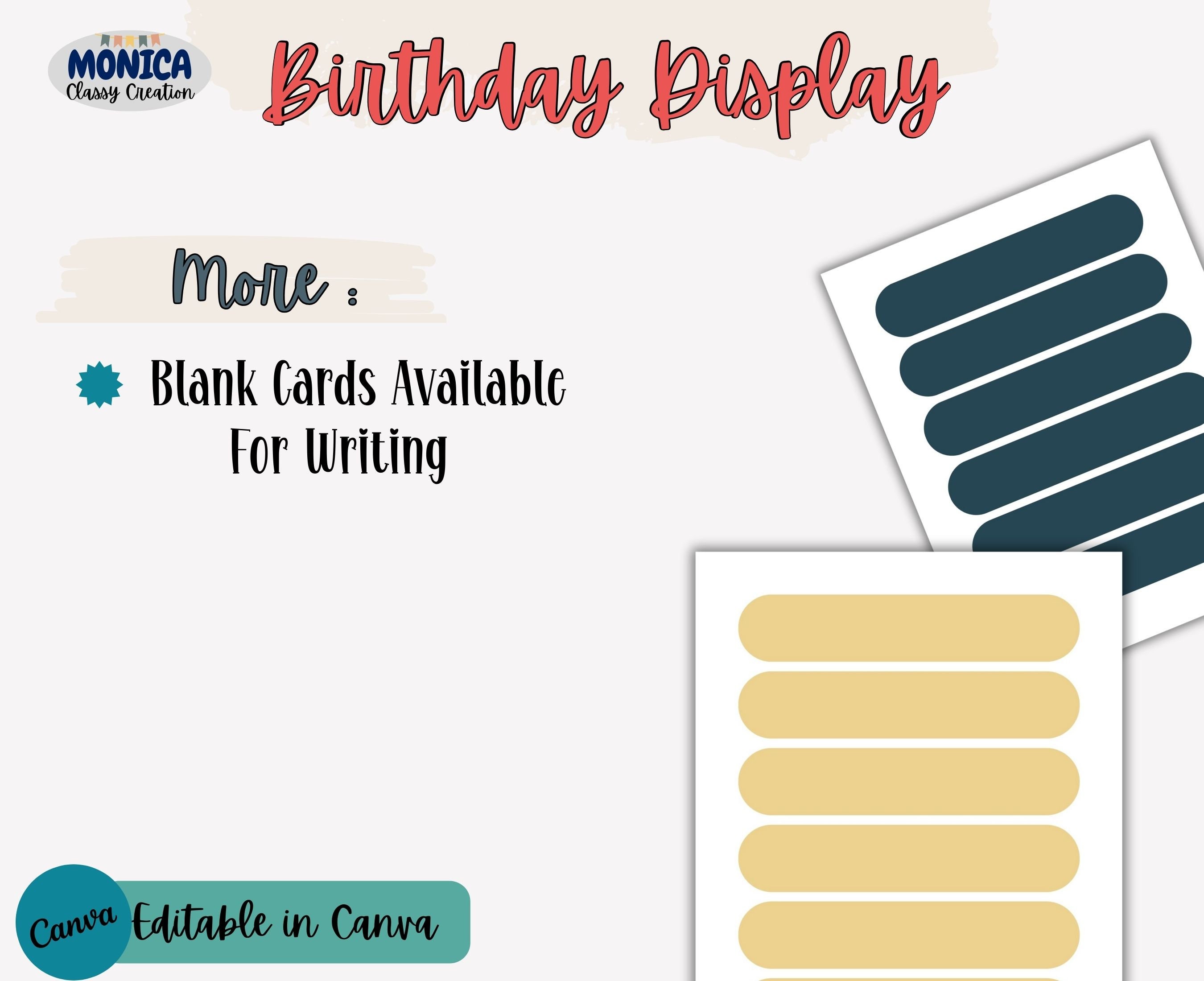 Classroom Birthday Bulletin Board Display-retro Groovy - Etsy