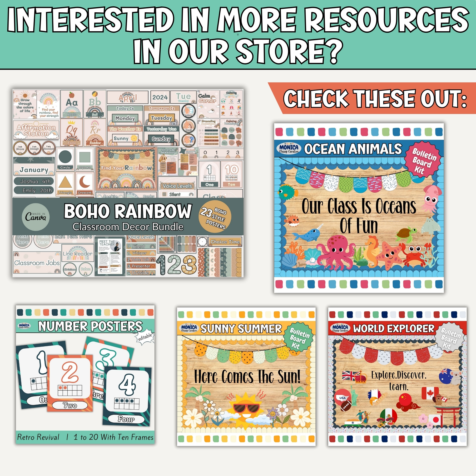 Retro Groovy Bulletin Board Borders-classroom Door Decor-teacher ...