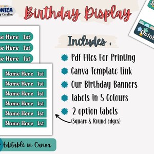 Classroom Birthday Bulletin Board Display-retro Groovy - Etsy