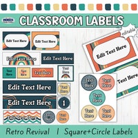 Retro Meet the Teacher Template-groovy Classroom Decor-editable Canva ...