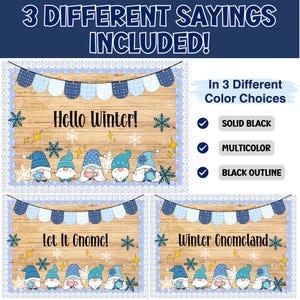 Snowy Winter Bulletin Board Kit January Classroom Decor Snowman ...