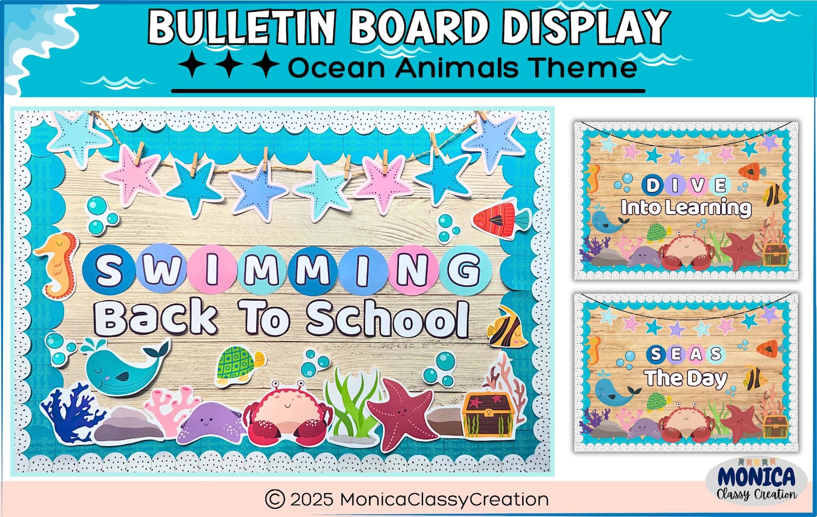 Ocean Animals Bulletin Board Idea Under the Sea Theme Classroom Door ...