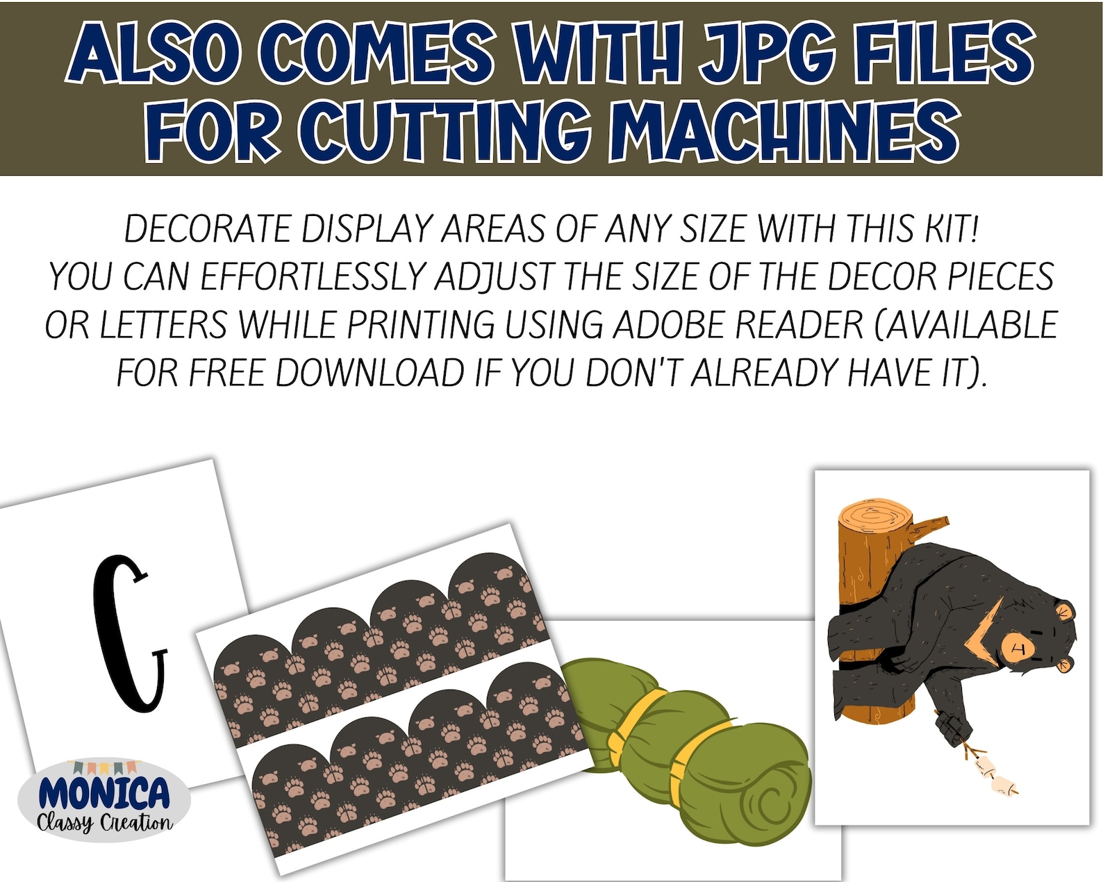 Camp Theme Bulletin Board Kit-happy Camper Classroom Door Decor-nature ...