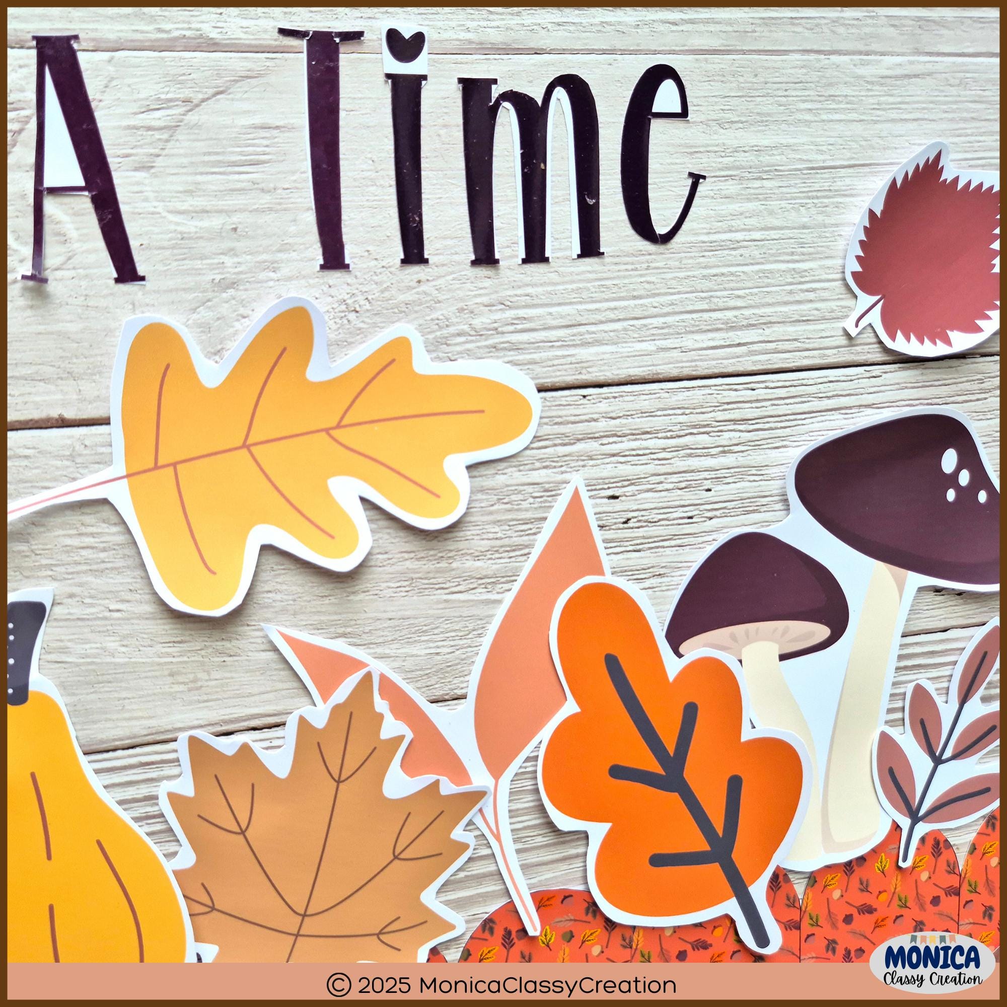 Boho Fall Bulletin Board Kit Pumpkin Patch Classroom Door Decor Autumn ...