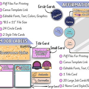 Outer Space Theme Classroom Decor Bundle-elementary Classroom Theme ...