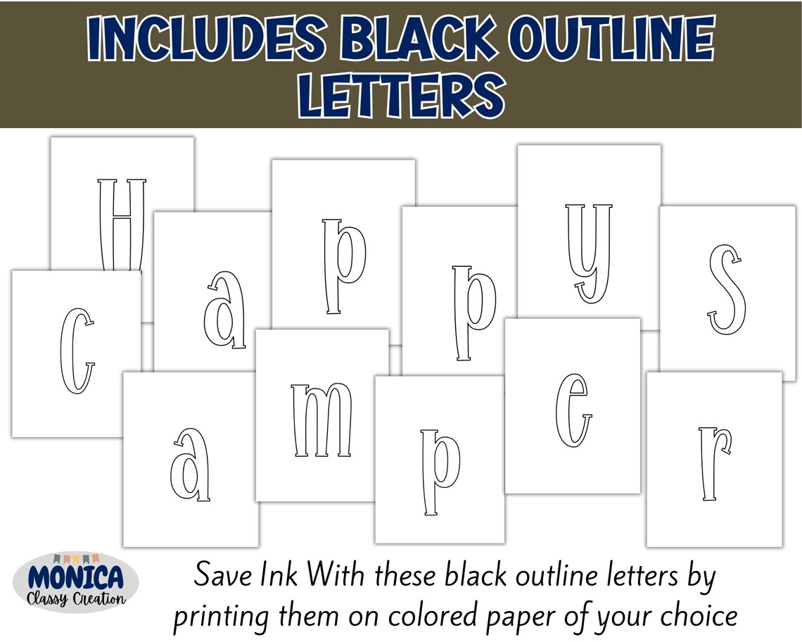 Camp Theme Bulletin Board Kit-happy Camper Classroom Door Decor-nature ...