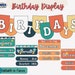 Classroom Birthday Bulletin Board Display-retro Groovy - Etsy