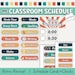 Retro Classroom Schedule Cards-groovy Class Timetable Pack-editable ...