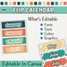 Retro Groovy Themed Classroom Flip Calendar Display-editable Canva ...