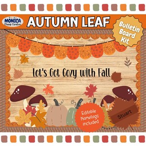 Boho Fall Bulletin Board Kit Pumpkin Patch Classroom Door Decor Autumn ...