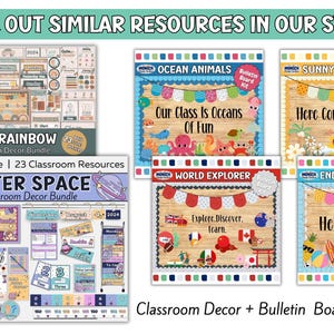 Retro Classroom Decor Bundle Elementary Groovy Classroom Theme Bright ...