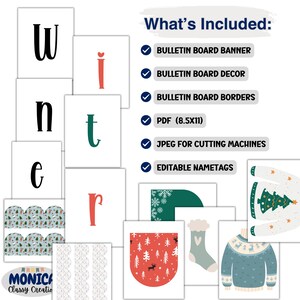 Sweater Weather Winter Bulletin Board Kit Ugly Sweater Christmas ...