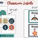 Retro Classroom Labels Sign Pack-teacher Toolbox - Etsy
