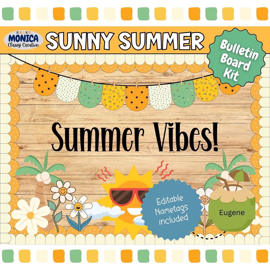 Summer Bulletin Board Kit-here Comes the Sun Classroom Door Decor ...