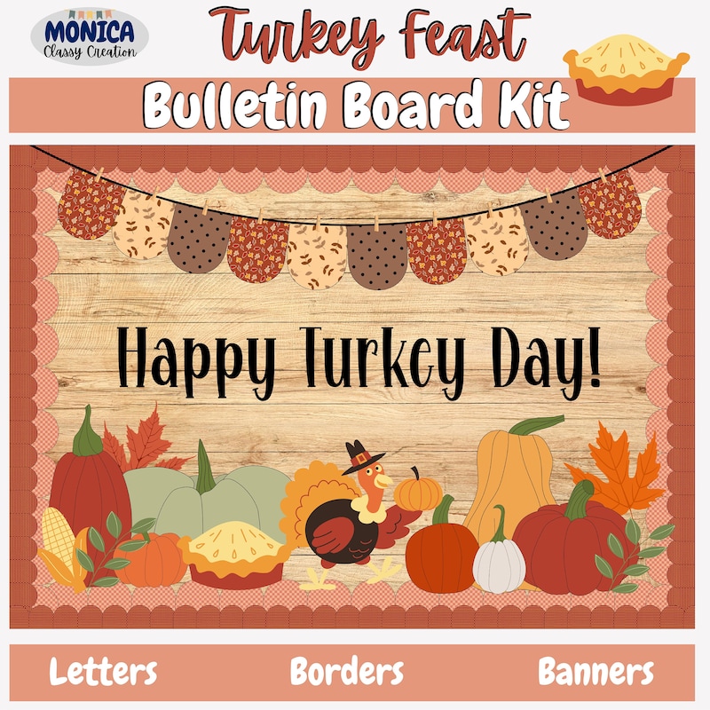 Turkey Bulletin Board - Etsy