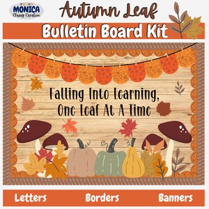 Fall Pumpkin Themed Bulletin Board Kit-classroom Teacher Decor-boho ...