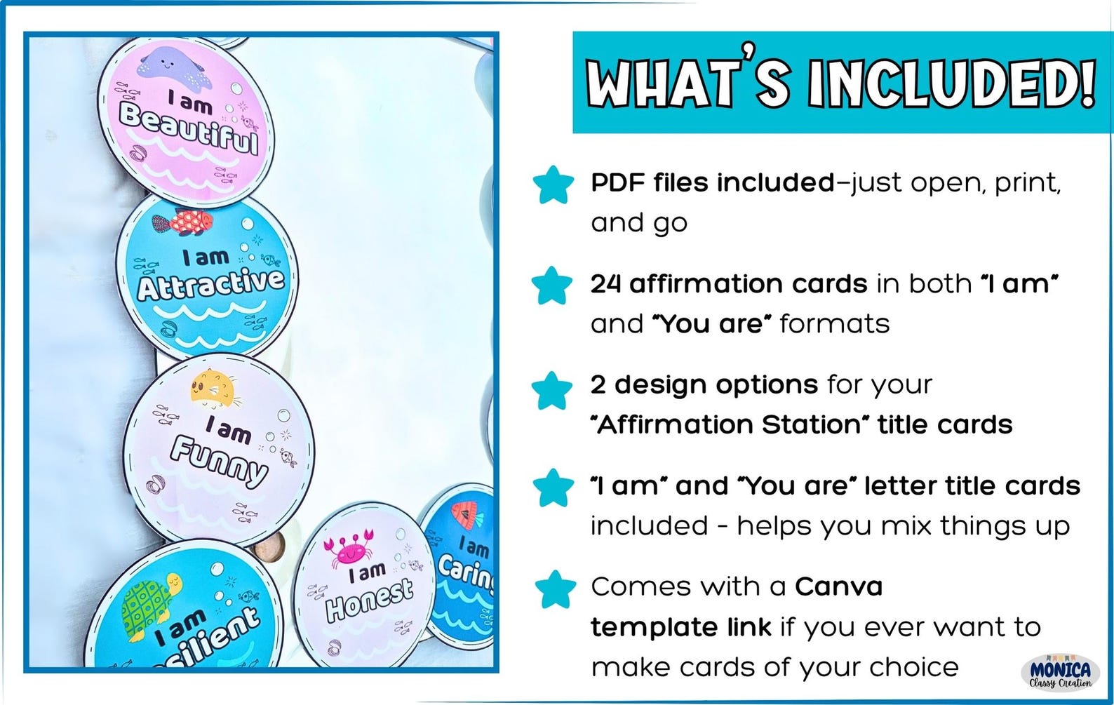 Classroom Mirror Affirmation Station for Kids-ocean Theme Classroom ...