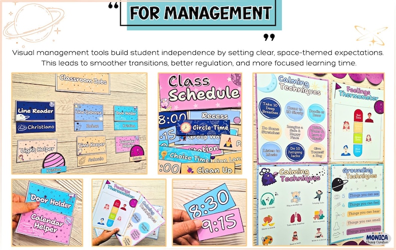 Outer Space Theme Classroom Decor Bundle-elementary Classroom Theme ...