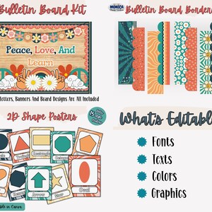 Retro Classroom Decor Bundle Elementary Groovy Classroom Theme Bright ...