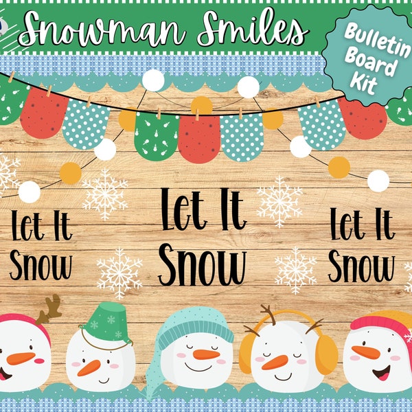 Christmas Bulletin Board Kit - Etsy